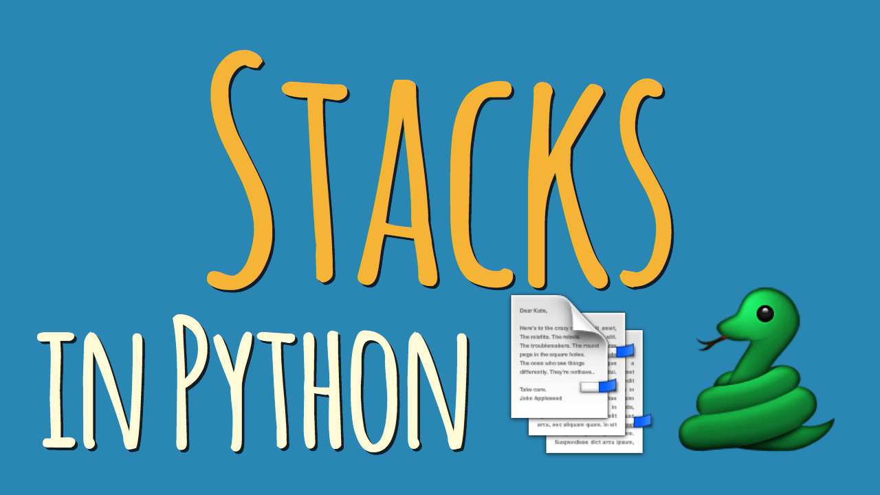 Stacks In Python Dbader